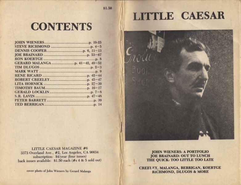 Out To Lunch: Joe Brainard Cartoons, Little Caesar Magazine, 1978 - Don ...