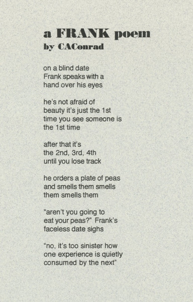 A Frank Poem by CA Conrad - Don YortyDon Yorty