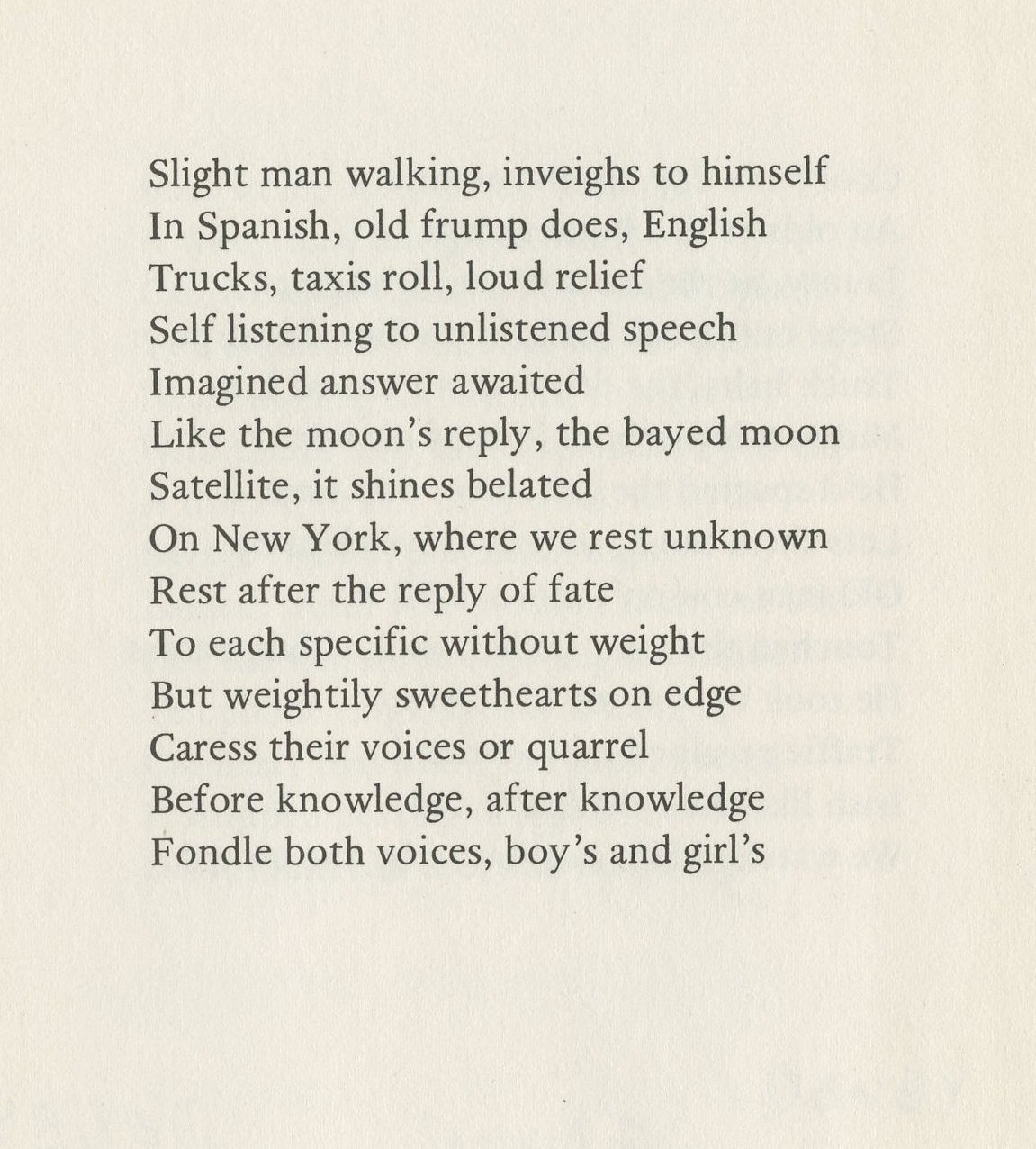 Edwin Denby reads from Snoring in New York - Don YortyDon Yorty