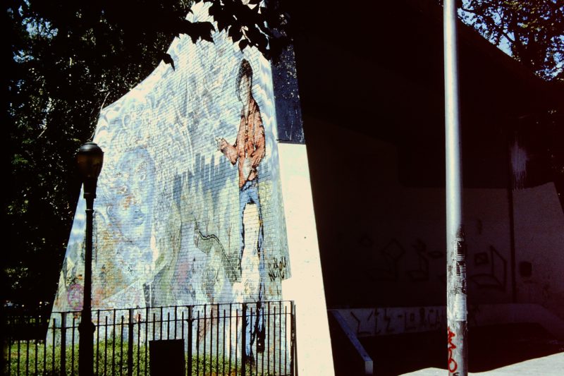 Tompkins Square late 80s: Bandshell and Totems - Don YortyDon Yorty