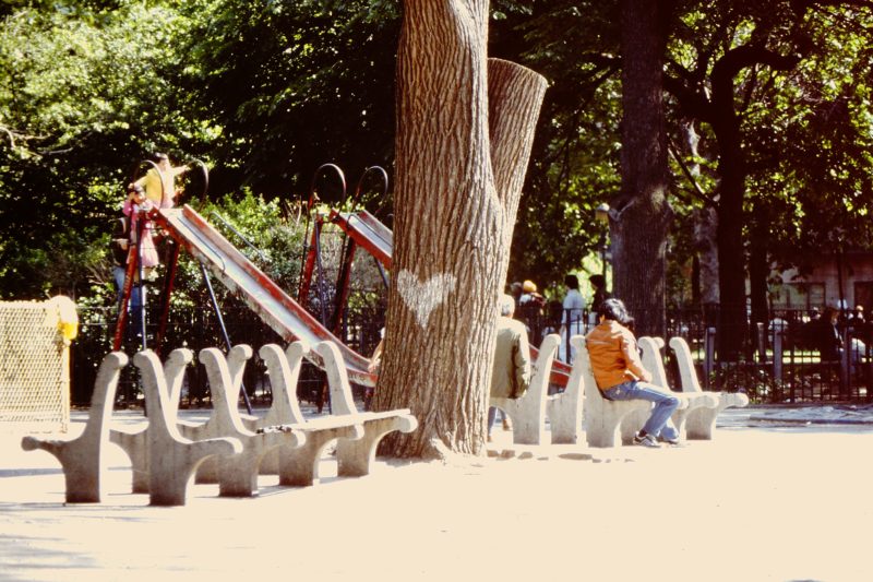 Tompkins Square late 80s: Bandshell and Totems - Don YortyDon Yorty