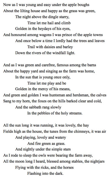 Dylan Thomas reads Fern Hill - Don YortyDon Yorty