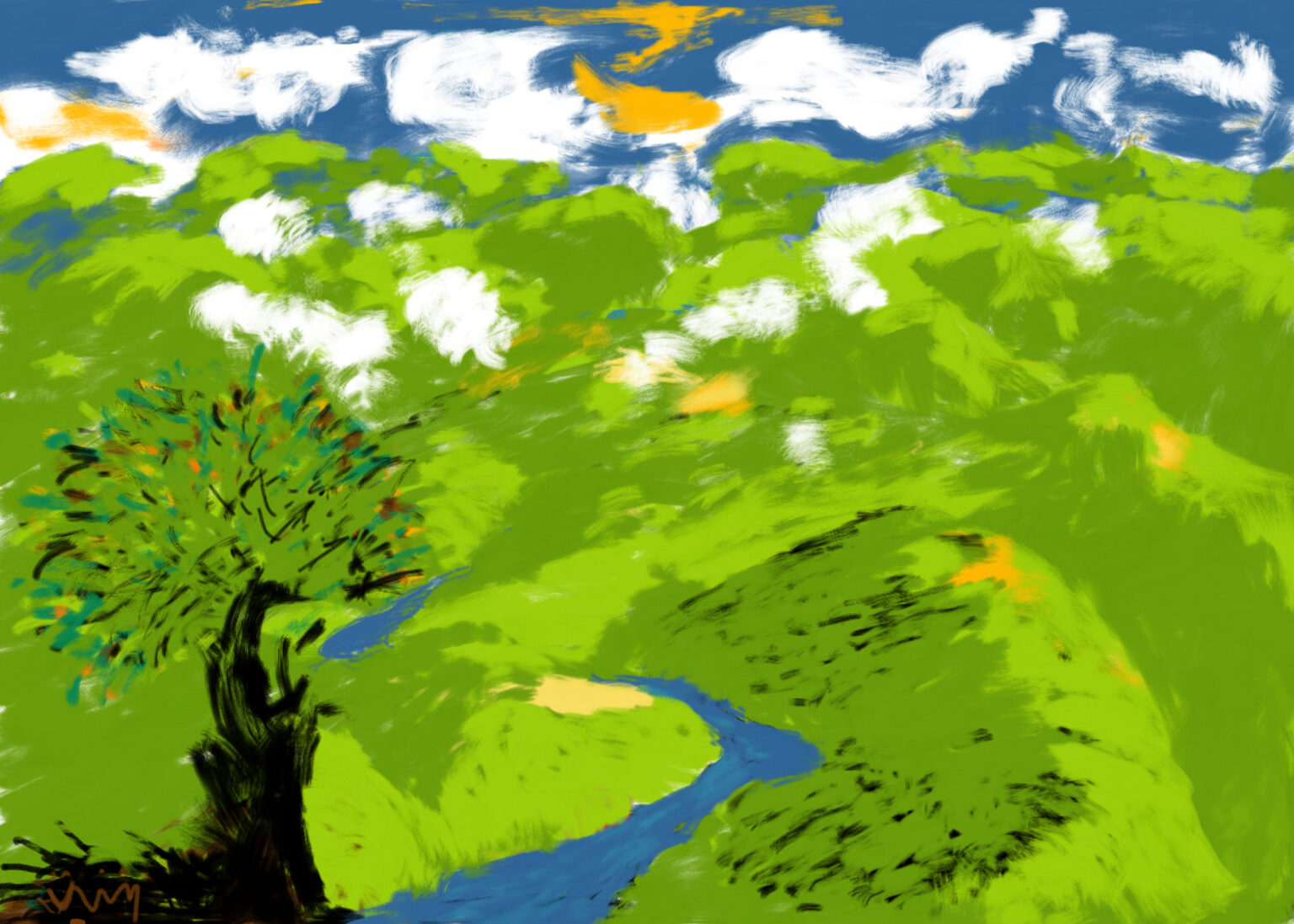 Arup Datta: June drawings: dreams and landscapes - Don YortyDon Yorty