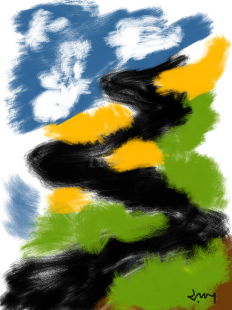 Arup Datta: June drawings: dreams and landscapes - Don YortyDon Yorty